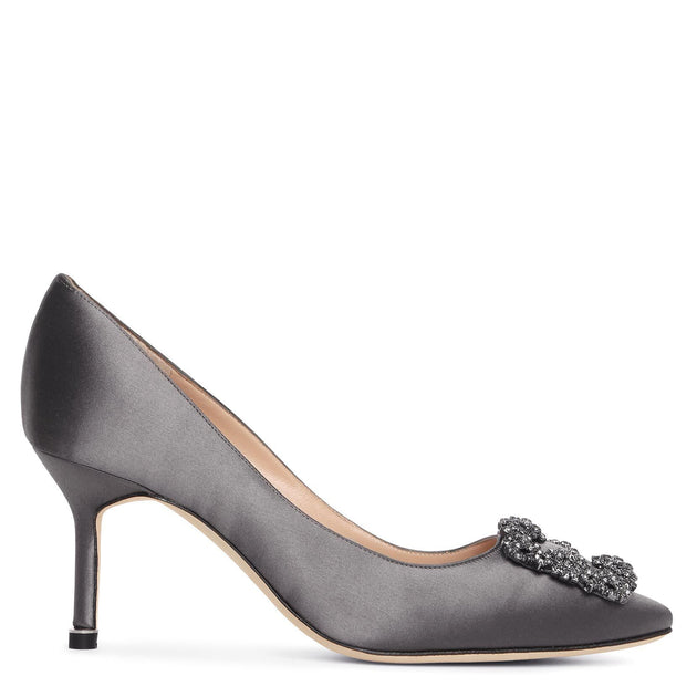 Manolo Blahnik | Hangisi 70 grey satin pumps | Savannahs Manolo Blahnik | Hangisi 70 grey satin pumps | Savannahs