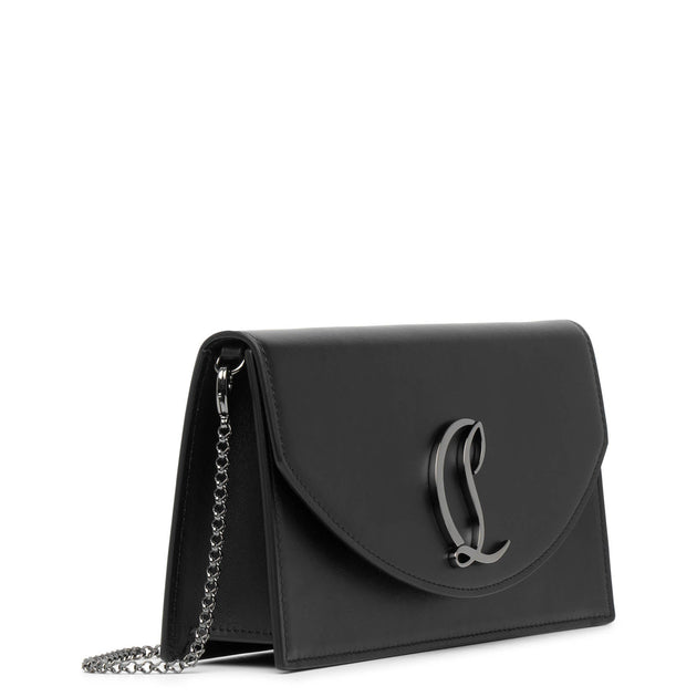 Christian Louboutin | Loubi54 black leather clutch bag | Savannahs
