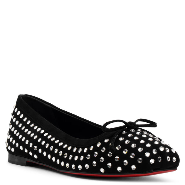 Christian Louboutin | Mamadrague black strass ballerina | Savannahs