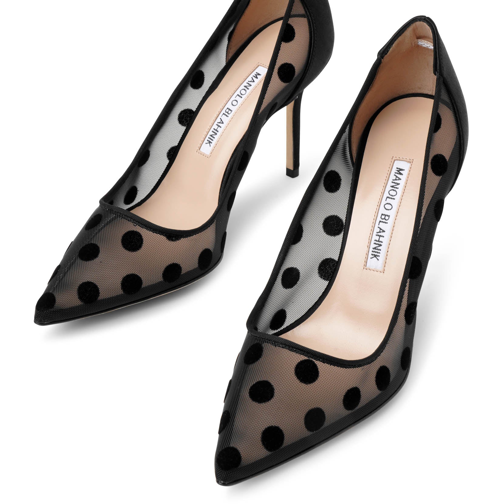 Manolo Blahnik | BB 90 black mesh pumps | Savannahs