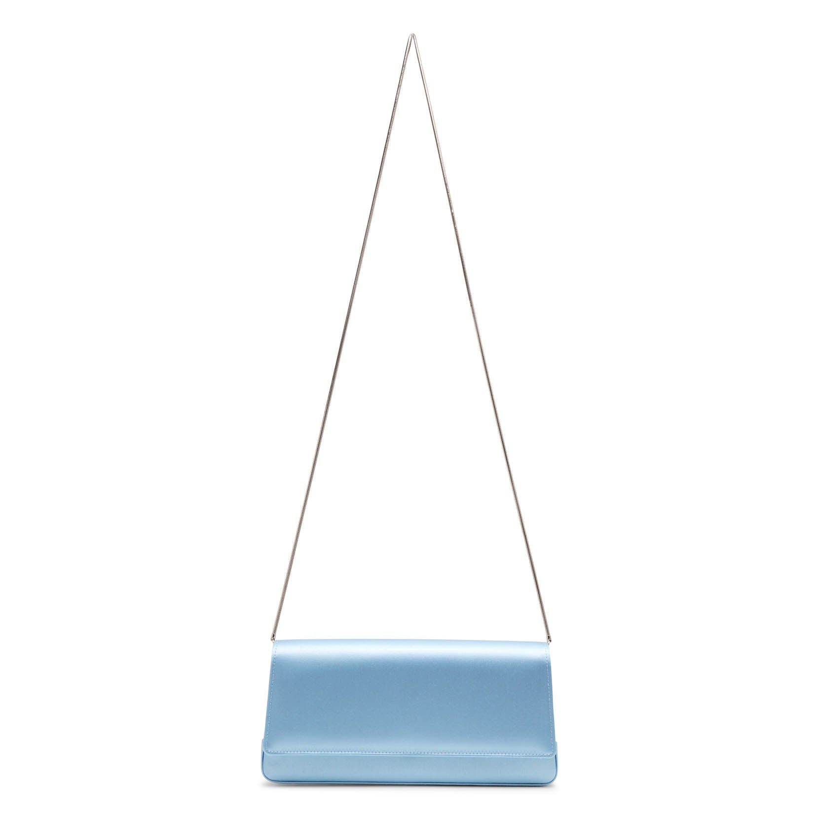 Manolo Blahnik | Gothisipla light blue satin clutch | Savannahs