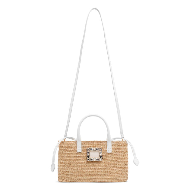Roger Vivier | Viv Skate small raffia shopping bag | Savannahs