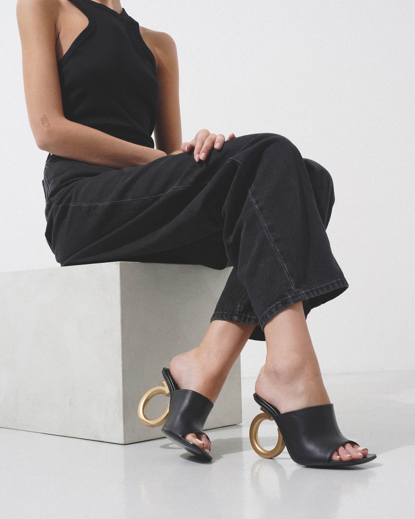 Ferragamo | Astro 105 gancio black mules | Savannahs
