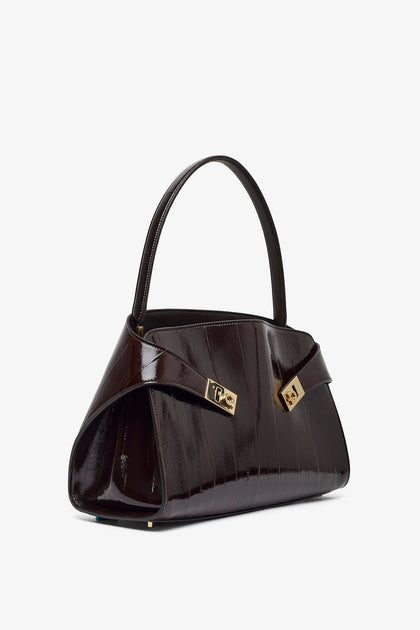 Ferragamo | Hug M brown eel shoulder bag | Savannahs