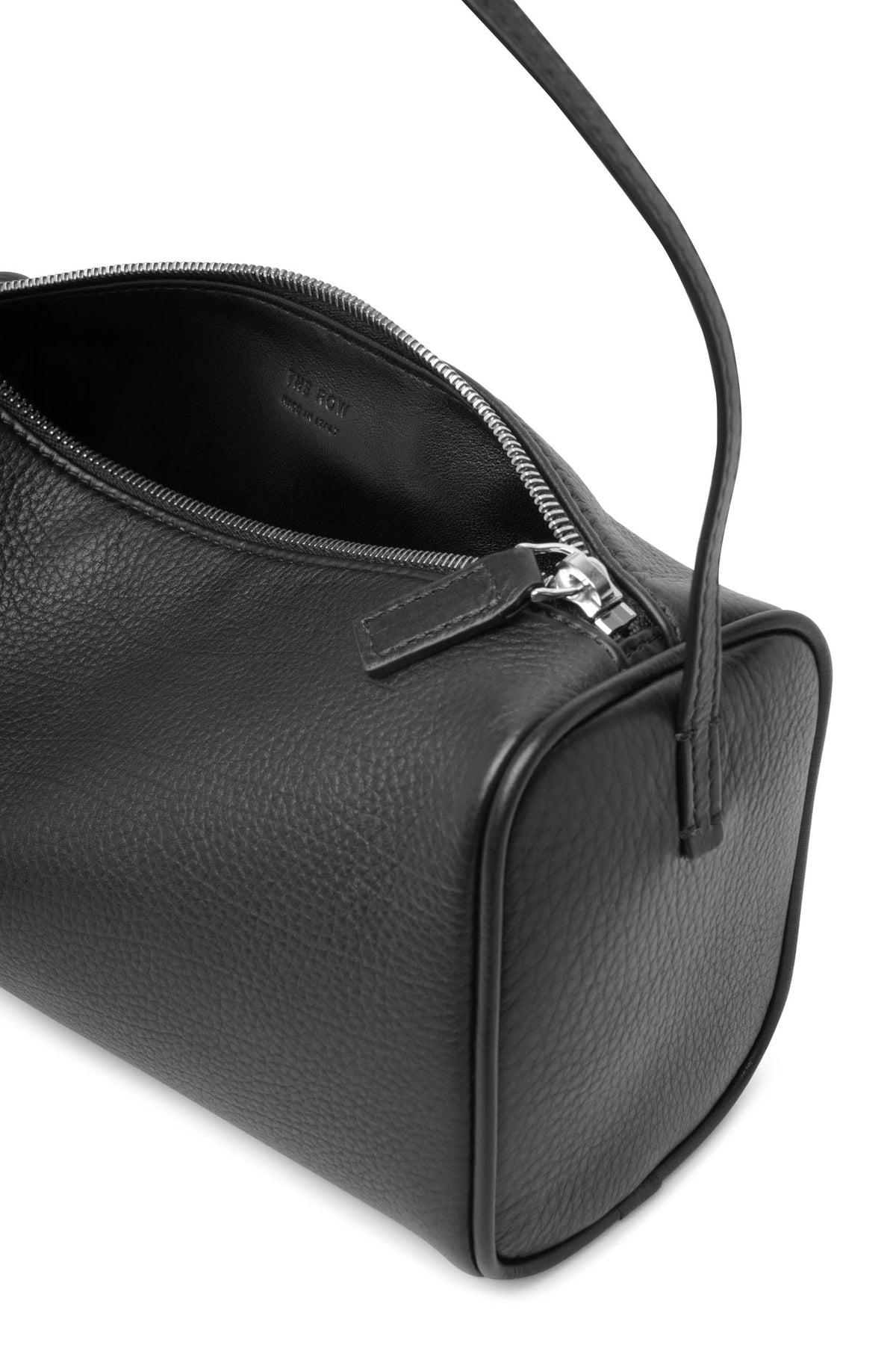 The Row | 90's black small grain leather bag | Savannahs