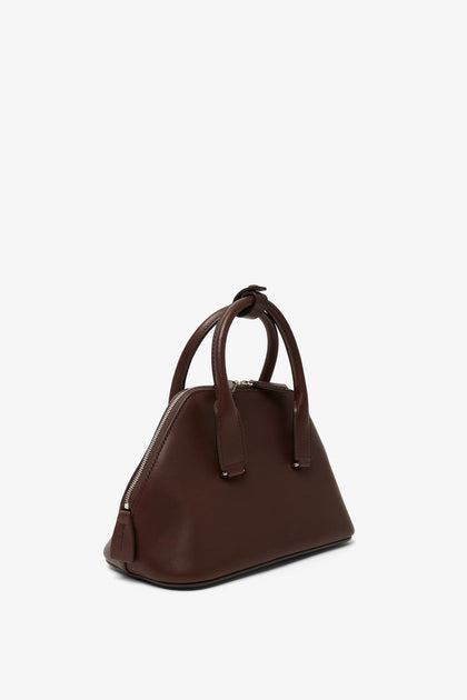 The Row | Mini Devon brown leather bag | Savannahs