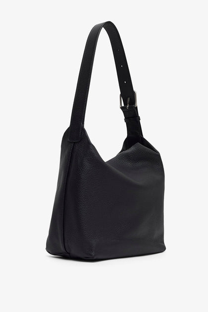 The Row | Isa black leather bag | Savannahs
