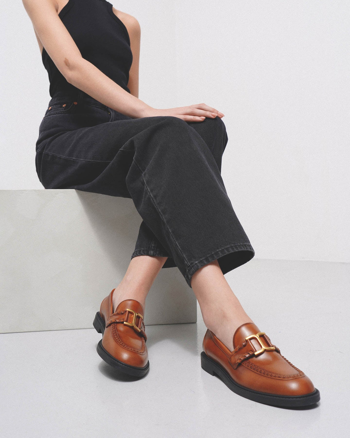 Chloé | Marcie brown leather loafers | Savannahs