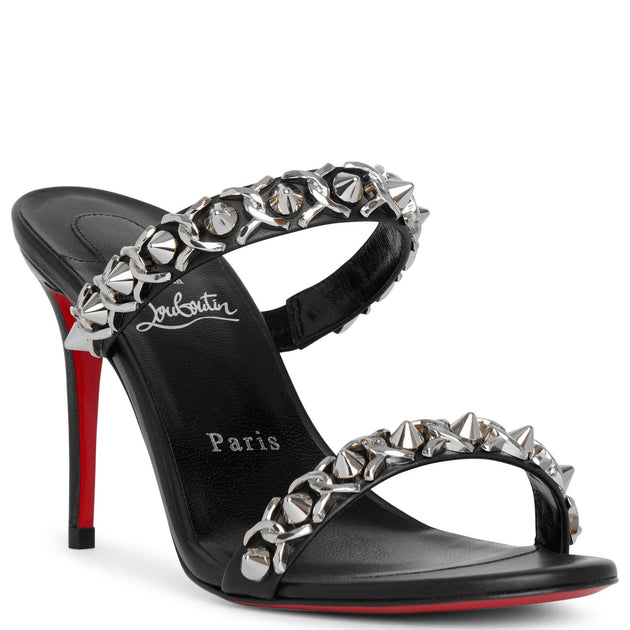 Christian Louboutin | Just Chain 85 black leather sandals | Savannahs