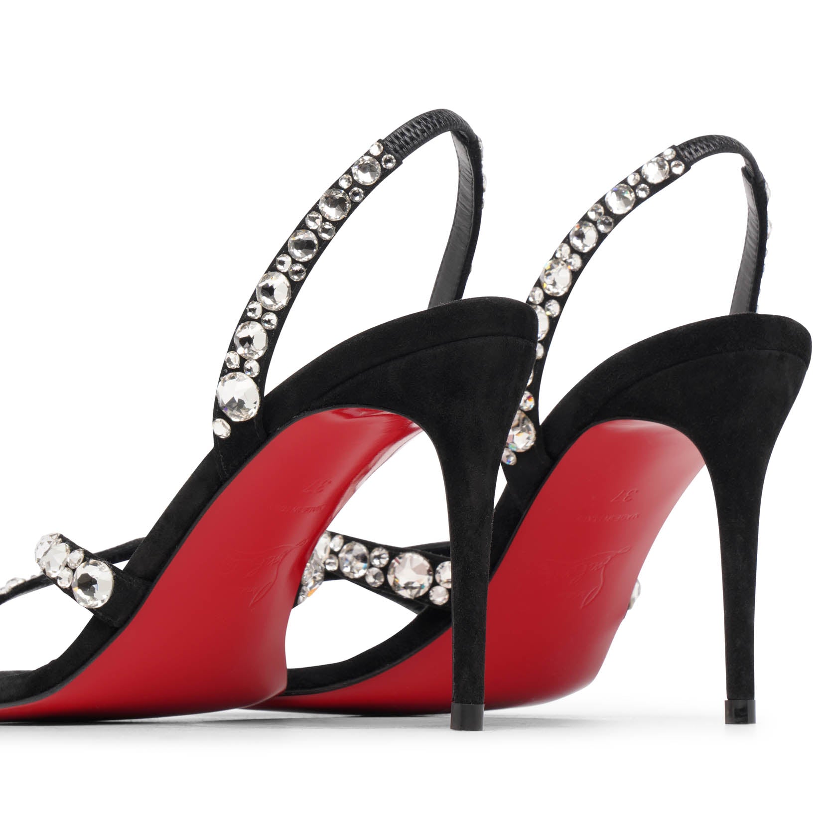 Christian Louboutin | Emilie 85 black strass sandals | Savannahs