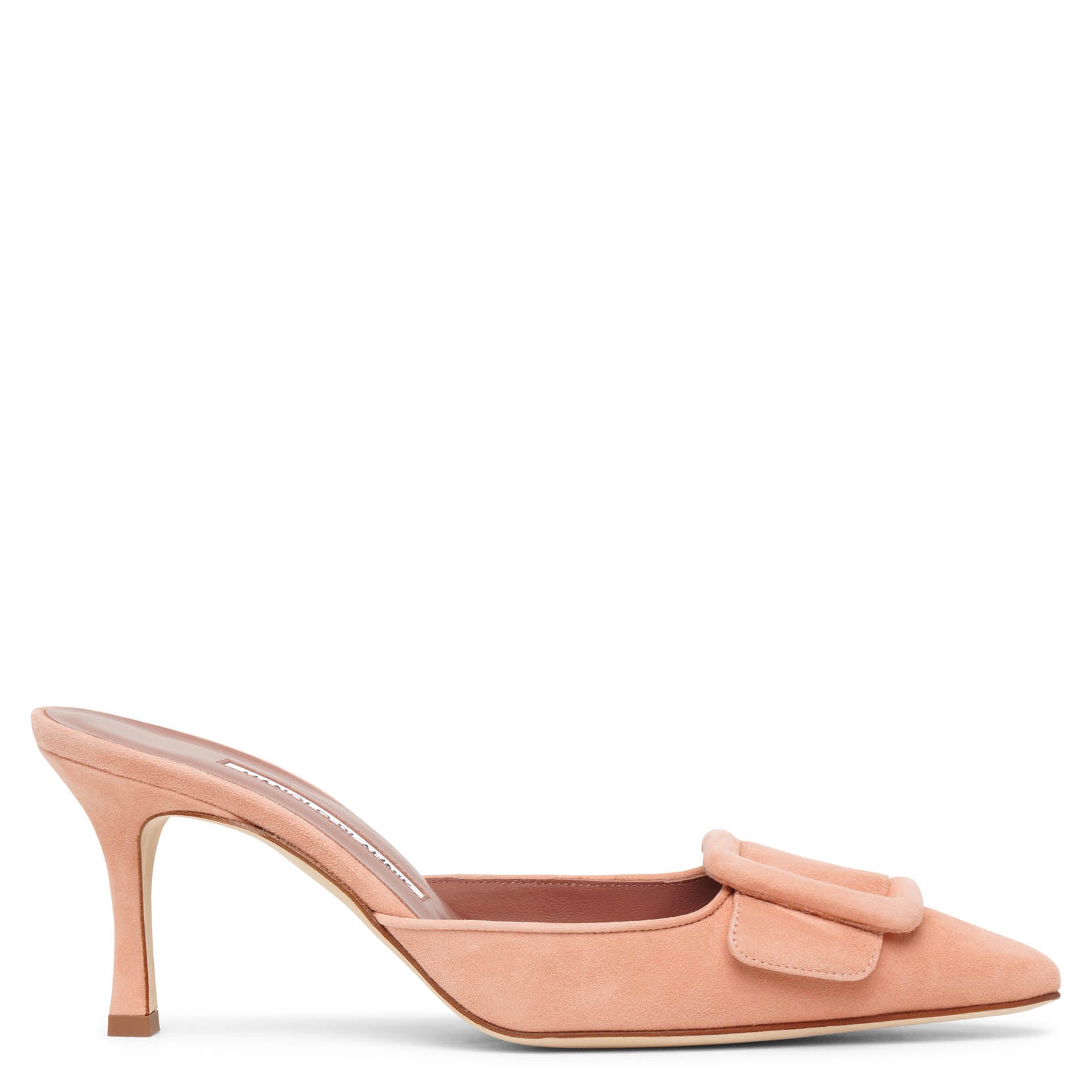 Manolo Blahnik | Maysale 70 beige suede mules | Savannahs