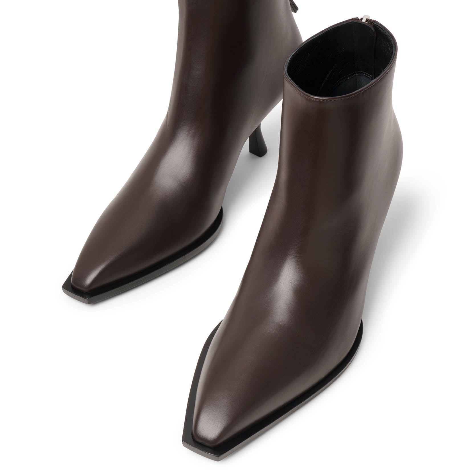 The Row | Coco dark brown leather boots | Savannahs