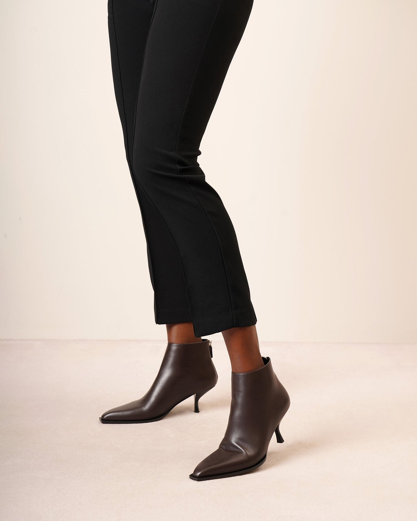 The Row | Coco dark brown leather boots | Savannahs