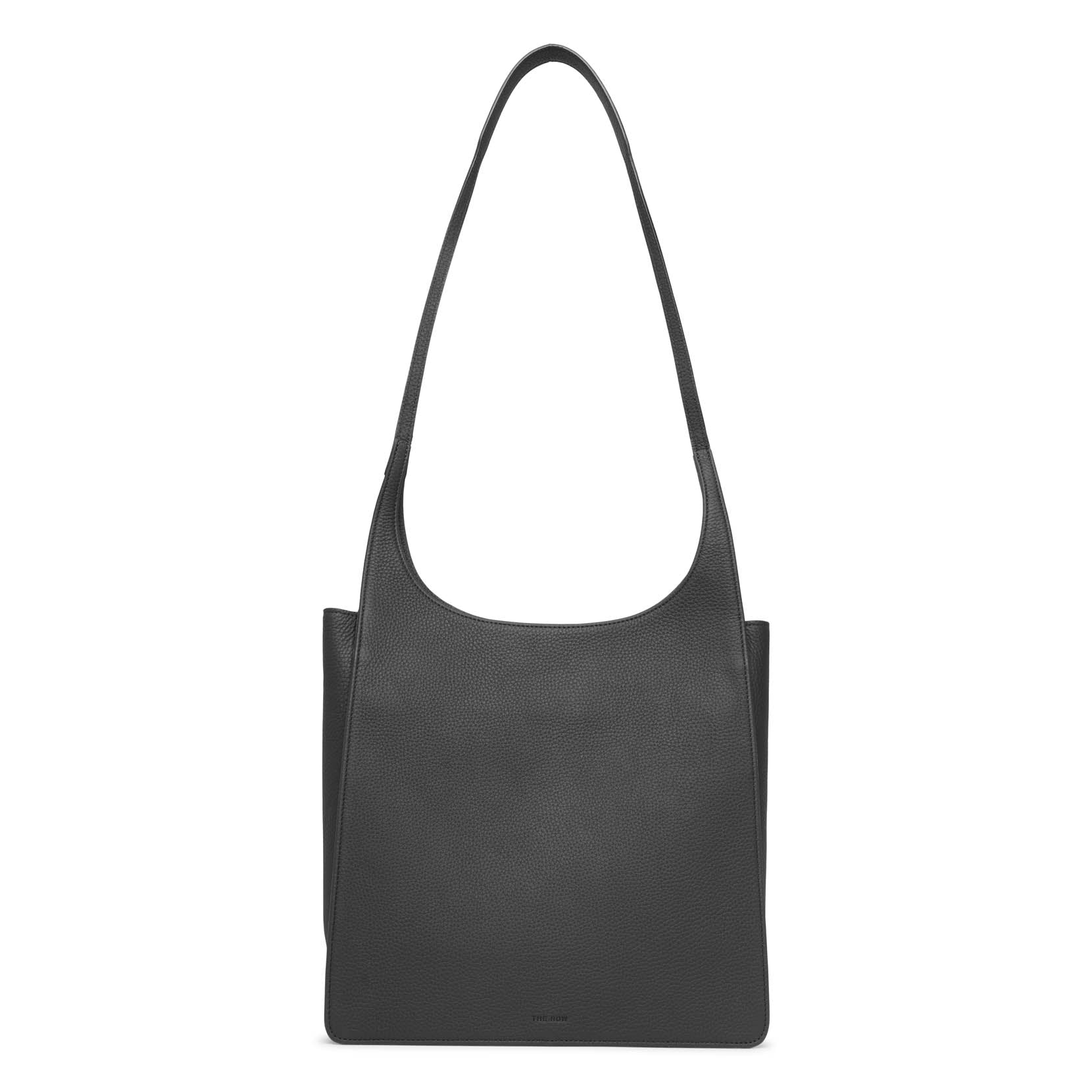 The Row | Jules black leather tote bag | Savannahs