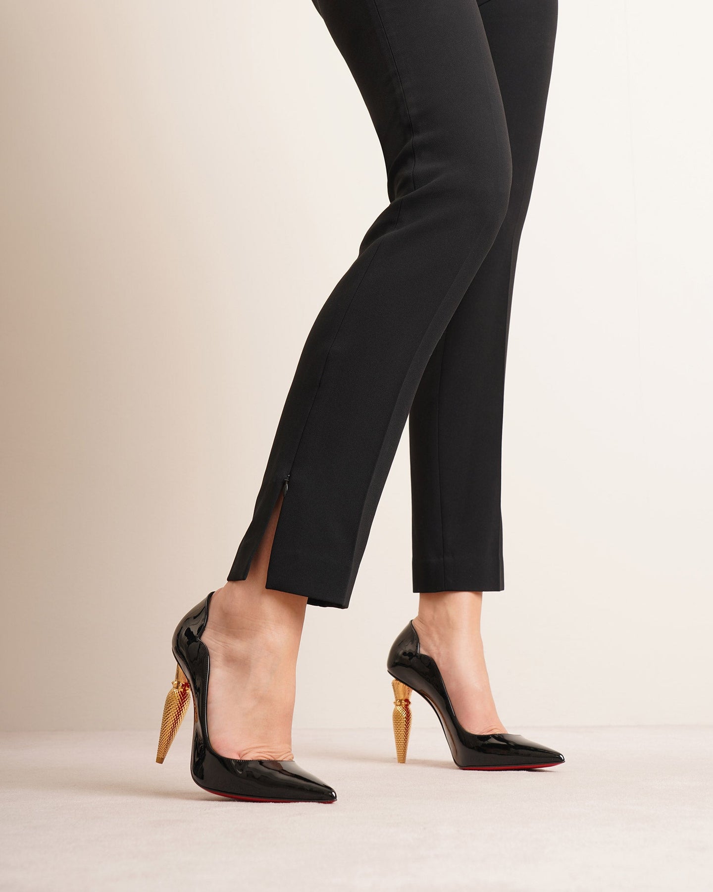 Christian Louboutin | Lipchick 100 black patent pumps | Savannahs