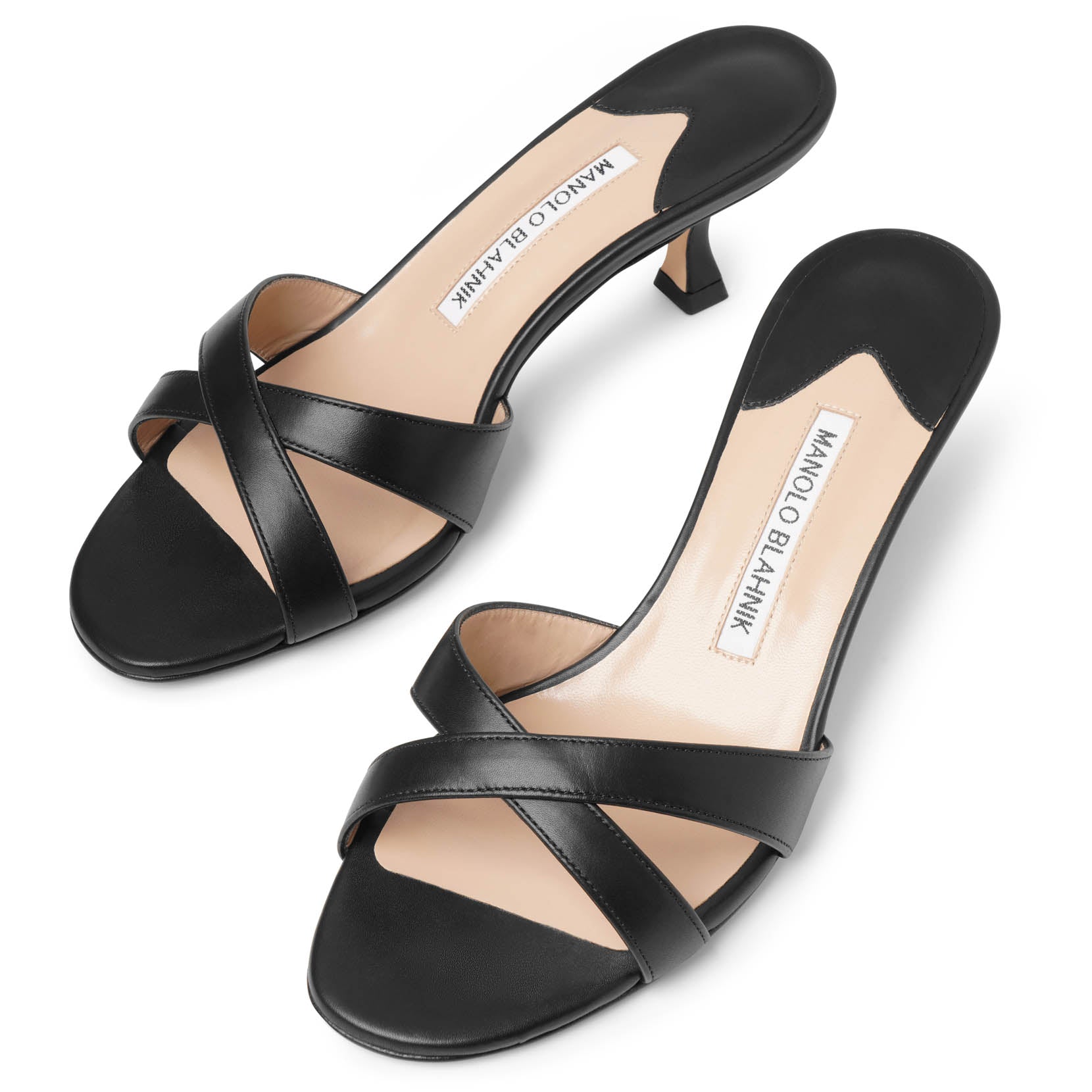 Manolo Blahnik | Callamu 50 leather mule sandals | Savannahs